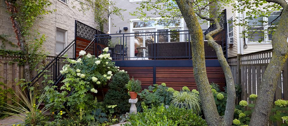 Tropical Hardwood Terrace - Chicago Roof Deck + Garden
