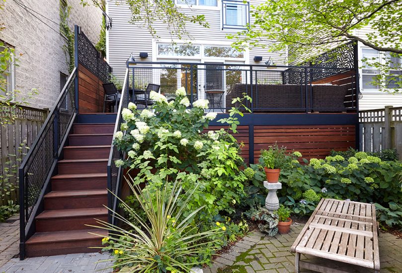 Tropical Hardwood Terrace - Chicago Roof Deck + Garden
